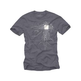 Makaya Shirt 'CPU' Herren Gr&ouml;&szlig;e M basaltgrau