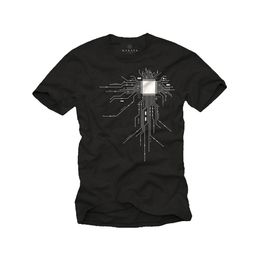 Makaya Shirt 'CPU' Herren Gr&ouml;&szlig;e L schwarz