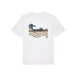 Kultgut Shirt 'Wave' Herren Gr&ouml;&szlig;e XS offwhite
