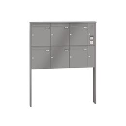 Renz Tetro freistehende Briefkastenanlage mit Sprechanlage 6-fach DB703