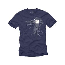 Makaya Shirt 'CPU' Herren Gr&ouml;&szlig;e 5XL blau
