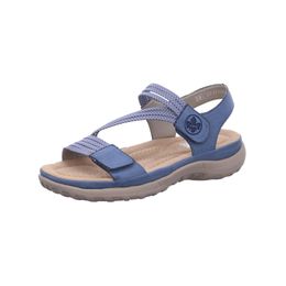 Rieker Sandals 'Sandalette Damen 64870 14 Kunststoff (Synthetik) in blau' female size 37 Blue