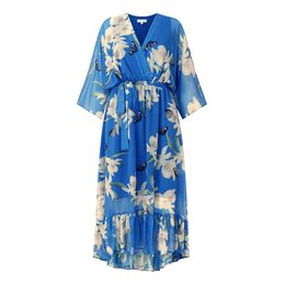 YUMI Kleid Damen Gr&ouml;&szlig;e 40 navy / royalblau / schilf / wollwei&szlig; Sommerkleid