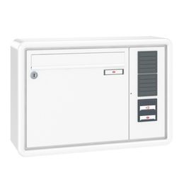 Renz RS2000 Aufputzbriefkastenanlage mit Sprechsieb RAL9016