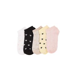 Trendyol Socken Damen Gr&ouml;&szlig;e 36/40 ecru / hellgelb / rosa / schwarz / wei&szlig;