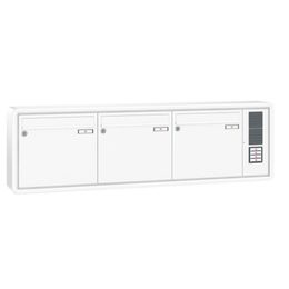 Renz RS2000 Aufputzbriefkastenanlage mit Sprechsieb 3-fach RAL9016