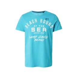 CAMP DAVID T-Shirt Herren Gr&ouml;&szlig;e L hellgrau / hellgr&uuml;n