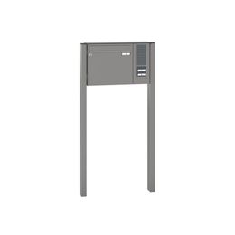 Renz Basic B freistehende Briefkastenanlage mit Sprechfeld in DB703 zum Einbetonieren mit Soft Close