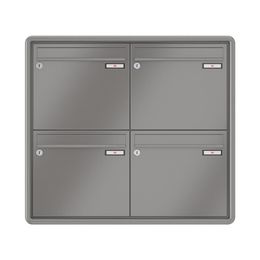 Renz RS3000 Unterputz Briefkastenanlage 4-fach 17 L RAL9007