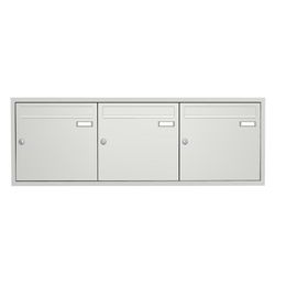 Renz ONZO Unterputz-Briefkastenanlage in RAL 9007 3-fach mit Soft Close