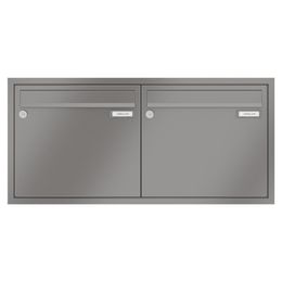 Renz LEABOX 2er Unterputzbriefkastenanlage mit 2ten Namensschild in DB703 Dupont/Axalta
