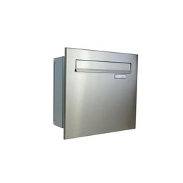 Edelstahl Mauerdurchwurf Briefkasten - T: 14,5-20 cm - A-041
