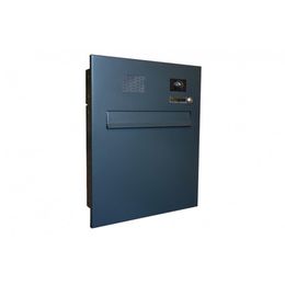 Kamera Durchwurfbriefkasten in RAL 7016 mit Busch-Jaeger Videostation WLAN 4.3 - A-04
