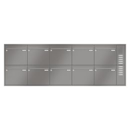 LEABOX 10er Unterputzbriefkastenanlage mit Sprechfeld in DB703 Dupont/Axalta