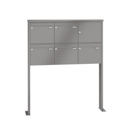 Renz Tetro freistehende Briefkastenanlage 5-fach RAL7016
