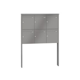 Renz Tetro freistehende Briefkastenanlage 6- fach RAL9016