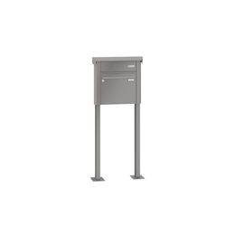 LEABOX freistehender Briefkasten mit Sprechfeld in RAL 7016 (Fu&szlig;platten) - LEA20