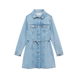 Mango Kids Kleid 'MARTA' M&auml;dchen Gr&ouml;&szlig;e 128 blue denim
