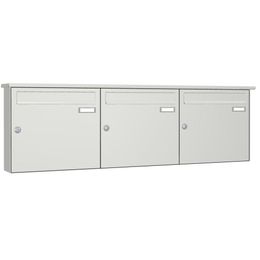 ONZO Aufputzbriefkastenanlage in RAL DB703 3-fach mit Soft Close