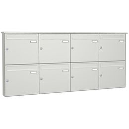 ONZO Aufputzbriefkastenanlage in RAL 7016 8-fach
