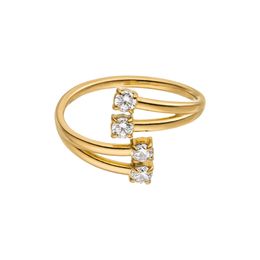 PURELEI Ring 'Create Moments' Damen Gr&ouml;&szlig;e 53/54 gold / transparent