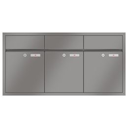 Renz Plan Unterputz Briefkastenanlage 3-fach RAL7016