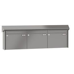 Renz Prisma Aufputzbriefkastenanlage 3-fach RAL9016