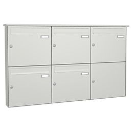 ONZO Aufputzbriefkastenanlage in RAL 7016 5-fach mit 2ten Namensschild
