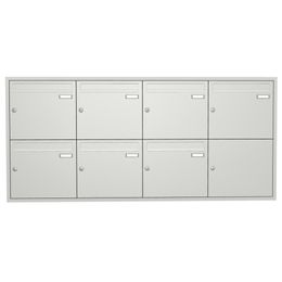 ONZO Unterputz-Briefkastenanlage in RAL 9016 7-fach mit 2ten Namensschild