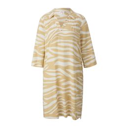 s.Oliver Kleid Damen Gr&ouml;&szlig;e 44 beige / wei&szlig; Sommerkleid
