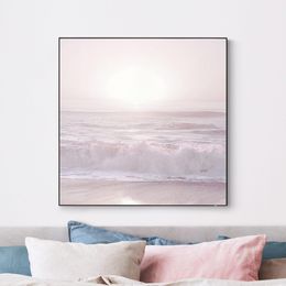 Bilderwelten Wechselbild Sonnenuntergang in zartem Rosa