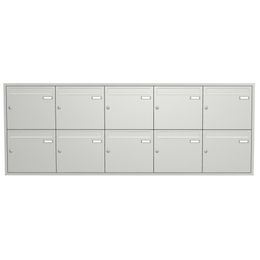 Renz ONZO Unterputz-Briefkastenanlage in RAL 9007 10-fach