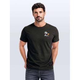 Neverless Shirt 'Palme' Herren Gr&ouml;&szlig;e 4XL anthrazit