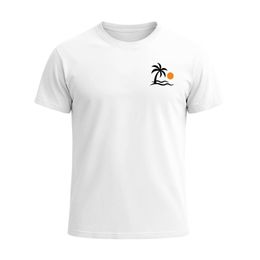 Neverless Shirt 'Palme' Herren Gr&ouml;&szlig;e XS wei&szlig;
