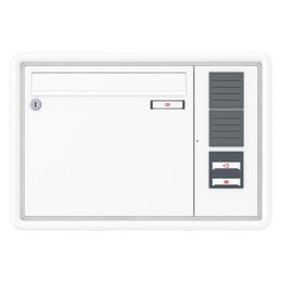 Renz RS3000 Unterputz Briefkastenanlage mit Sprechsieb rechts RAL9016