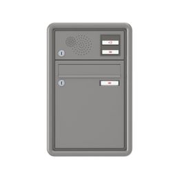 Renz RS3000 Unterputz Briefkastenanlage mit Sprechsieb oben RAL9007