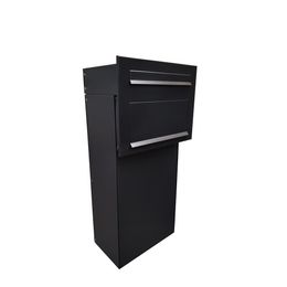 Renz F-05-B XXL Durchwurf Paket-Briefkasten in RAL 9005 (T:30-51 cm)