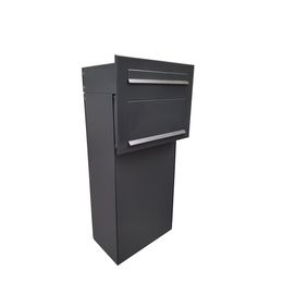 Renz F-05-B XXL Durchwurf Paket-Briefkasten in RAL 7016 (T:30-51 cm)