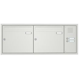 ONZO 2er Unterputz-Briefkastenanlage in RAL 7016 mit Sprechsieb