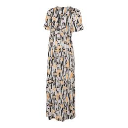 Vero Moda Maternity Umstand Kleid 'Vmmsuie' Damen Gr&ouml;&szlig;e 42 lila / orange / schwarz / wei&szlig; Sommerkleid