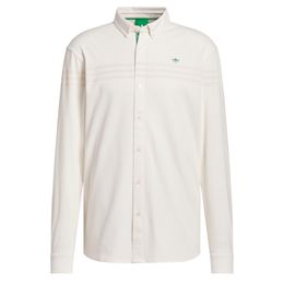 adidas Performance Button Up Shirt ' Twistknit Button Up Polo' male size XXL White / Off white