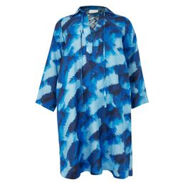 Yoek Kleid Damen Gr&ouml;&szlig;e 46/48 blaumeliert Sommerkleid