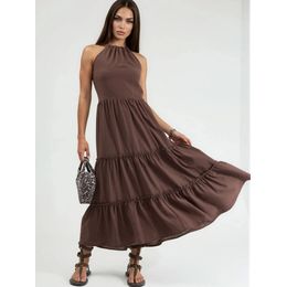 Busem Maxi Kleid Damen Gr&ouml;&szlig;e 36 braun Sommerkleid