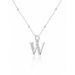 Hey Happiness Kette 'Letter W' Damen Gr&ouml;&szlig;e Onesize silber