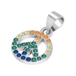 Akzent Pendant '"Pino" aus 925 Sterlingsilber, rhodiniert, langlebig' female size One size Silver