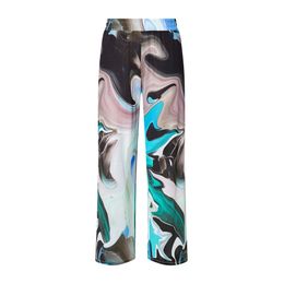 Ulla Popken Hose Damen Gr&ouml;&szlig;e 58/60 t&uuml;rkis / cyanblau / schwarz / wei&szlig;