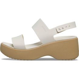Crocs Sandale Damen Gr&ouml;&szlig;e 41.5 beige / white denim
