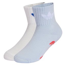 adidas originals Socks 'Anti-Slip 2 Pairs Kids' girl size 37/39 Blue / Pastel blue / Red / White