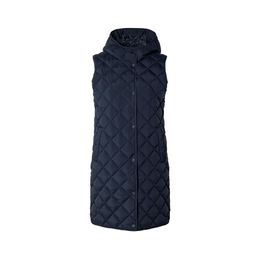 Tchibo - Lange Steppweste mit Kapuze - Damen - Gr. 38 - dunkelblau