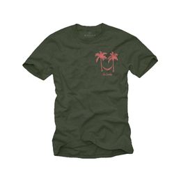 Makaya Shirt 'SiestaPalmen' Herren Gr&ouml;&szlig;e S gr&uuml;n